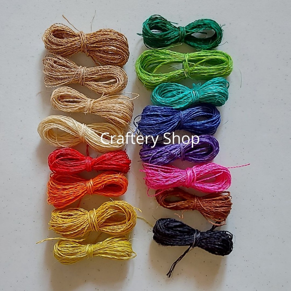 Colored Abaka Strings 10 yards 1mm | Shopee Philippines