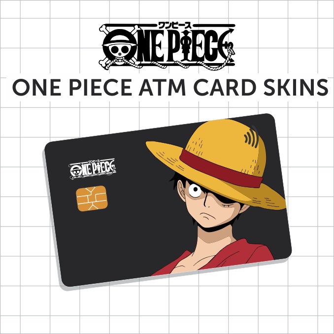 ONE PIECE TRIO ATM BEEP DEBIT BANK Card Skin Stickers LUFFY SANJI ZORO ...