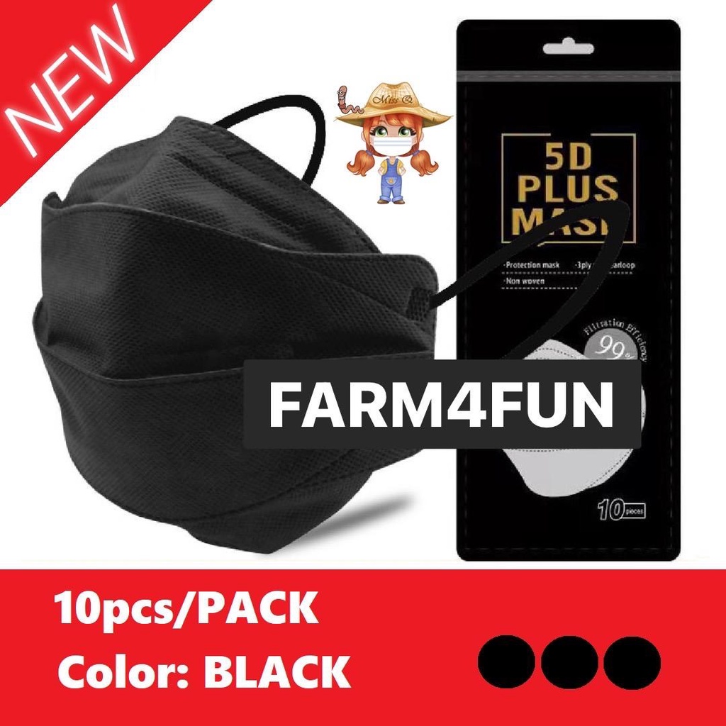 5D PLUS Xl Extra BIG 10pcs!!KF94/ KN95 FACE MASK (M10) SIZE!!️ Premium ...