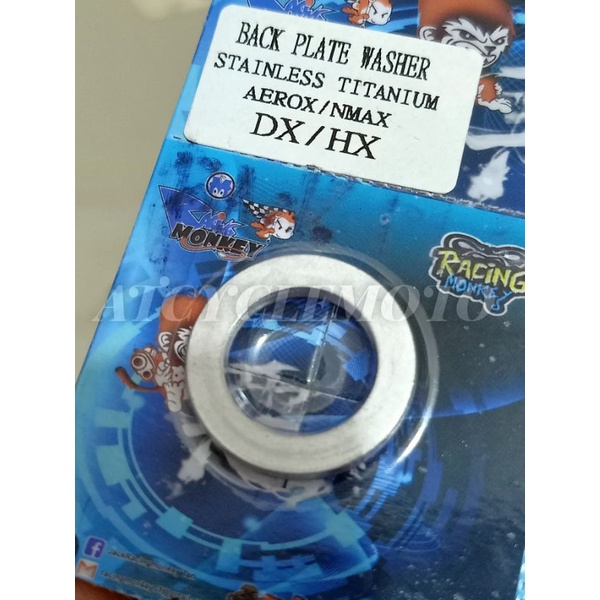 BACKPLATE WASHER STAINLESS TITANIUM FOR NMAX/AEROX | Shopee Philippines
