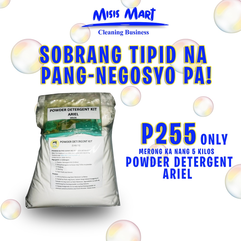 Misis Mart DIY Powder Detergent 5 Kilos | Shopee Philippines