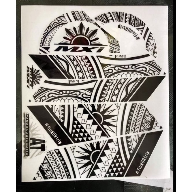 CLEAR BACKGROUND SET FOR MIO SPORTY/MXI/MIO i125 M3 #findurtrip DECALS ...