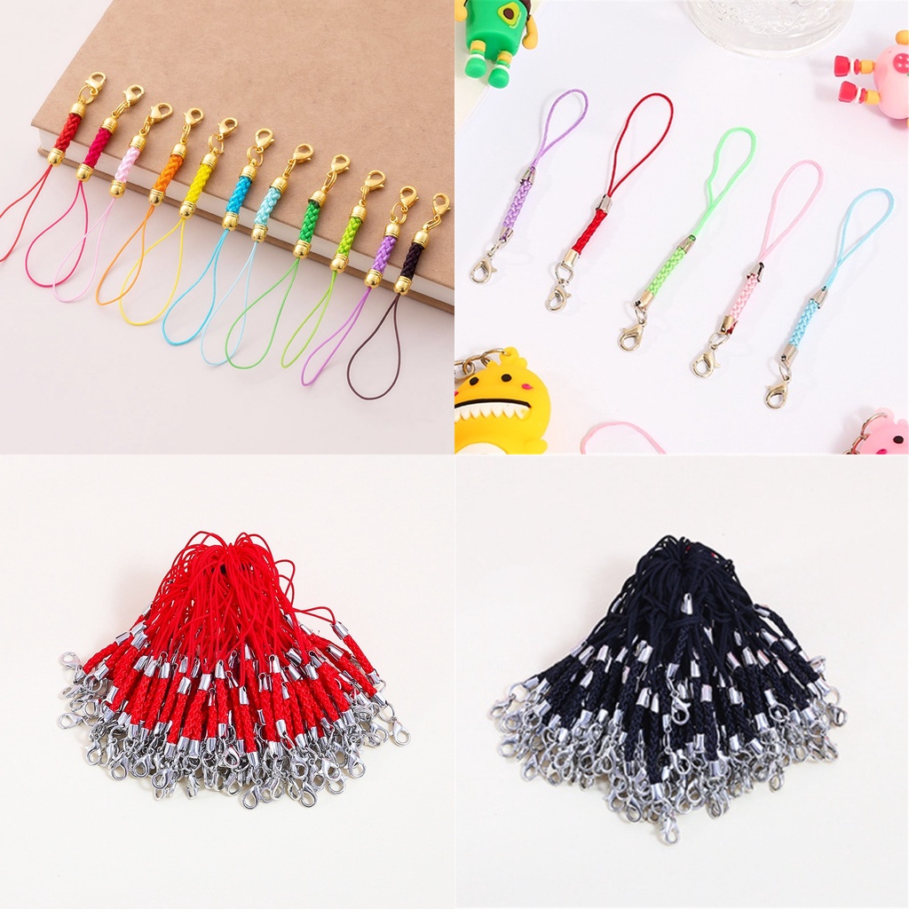 Handmade Colorful Strap Lanyard Rope Lobster Clasp String Cord Keyring ...