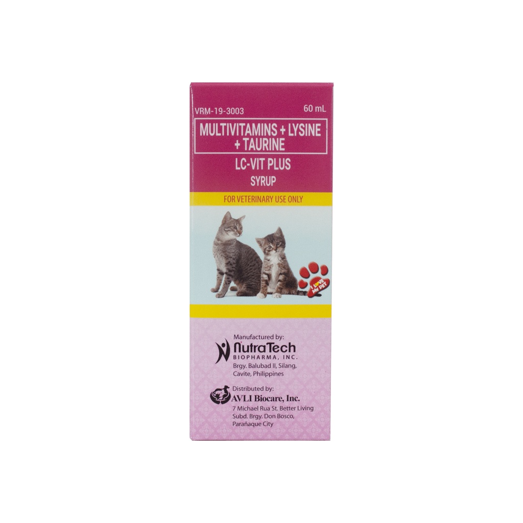 LC-Vit Plus Syrup (Multivitamins) for Cats (w/Caramel Flavor) | Shopee ...