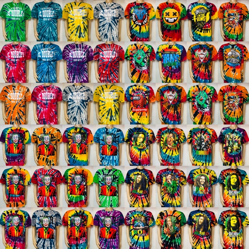 Tiedye Rasta/Reggae/Bobmarley Shirt/Bohemian African Indian/Chay ...