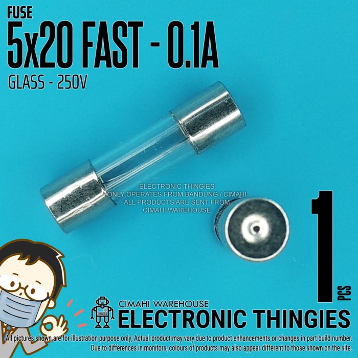 20X5Mm 250V 0.1A 100mA FAST BLOW MINI GLASS FUSE SEKRING GLASS 5x20MM ...