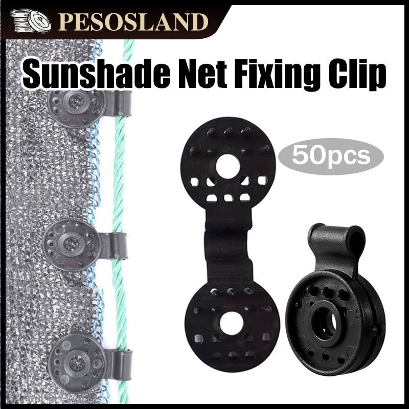 50pcs Sun Shade Net Clip Greenhouse Fix Clamp Garden Sunshade Net Clamp