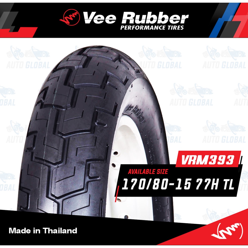 170/80-15 TL Vee Rubber VRM393 R ( REAR ) 170/80-15 TL 77H (Tubeless ...