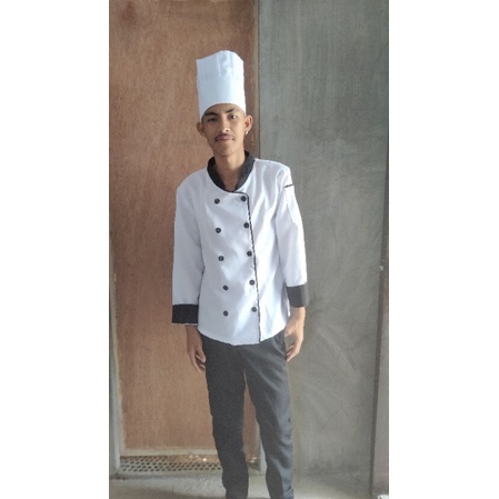 Chef Uniform top,pant,and toque | Shopee Philippines