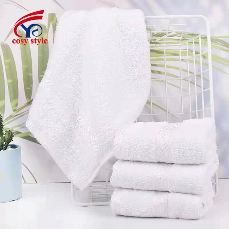 Set Of 12 pcs White Microfiber Quality Thick Cotton Face Towel Back ...