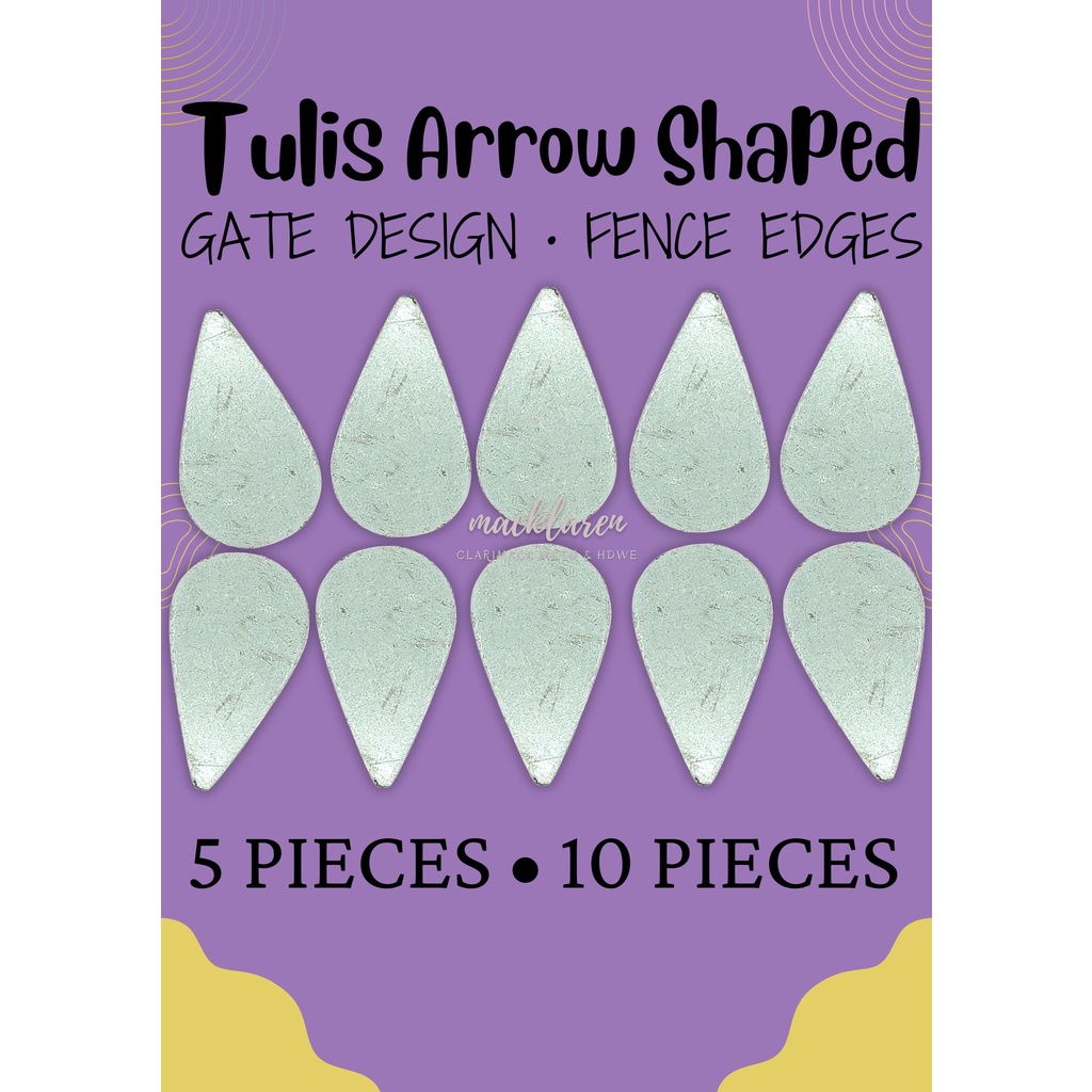 Tulis Arrow Shape Steel • Gate Design • Gate Accessories • Fence Edges ...