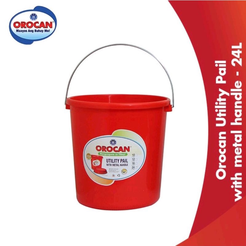 24 Liters Big Orocan Utility Pail Bucket PartyBuddyPH | Shopee Philippines