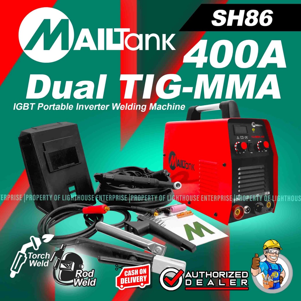 400A Dual TIG/MMA IGBT Portable Inverter Welding Machine (SH86 ...