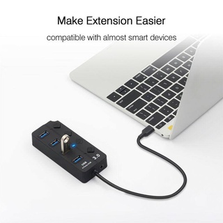 7 Ports USB Hub Port Extension 3.0 High Speed With Switch USB Hub ...