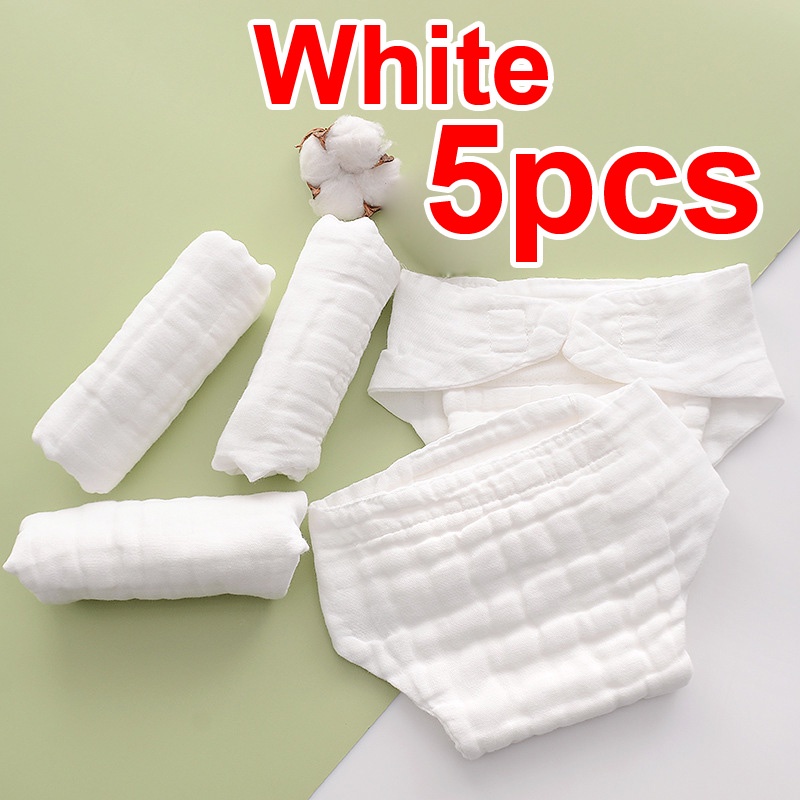 5pcs 3pcs Korean Washable Diapers Newborn Cloth Diaper Pants for Super ...