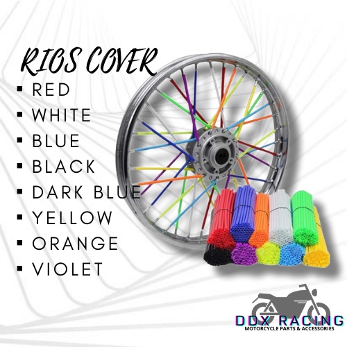 DDX RACING MOTORCYCLE/BIKE 72 PCS RIOS COVER/SPOKE COVER PLAIN COLORS ...