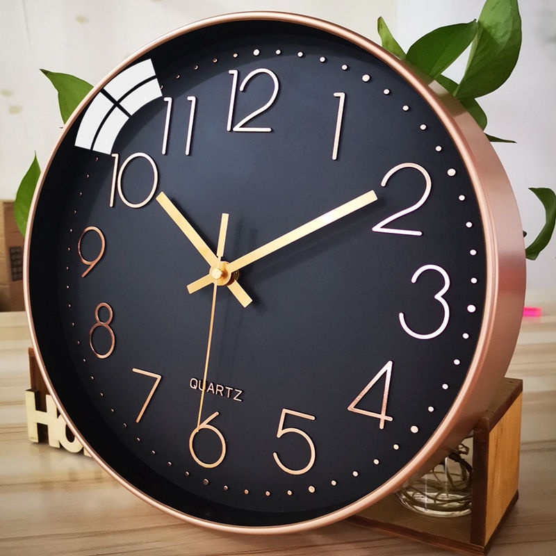 SENSI PIC Quartz wall clock 12/10/8inch modern minimalist plastic ...