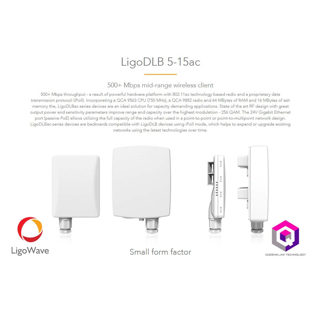 Ligowave DLB 5-15ac High Capacity Wireless outdoor antenna | Shopee ...