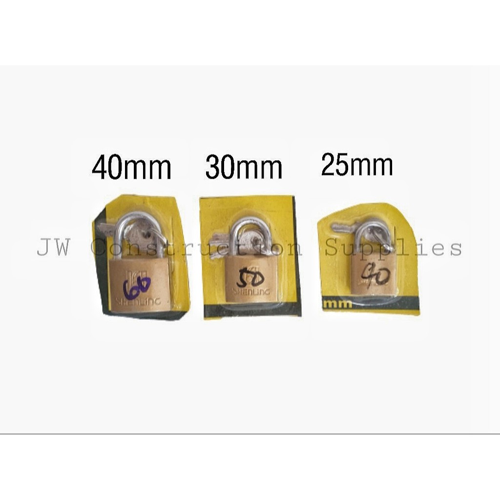 SHENLING Brass Padlock (25mm, 30mm, 40mm) | Shopee Philippines