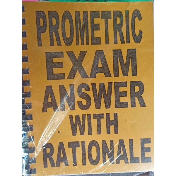 Prometric exam with answer rationale(Nurse) | Shopee Philippines