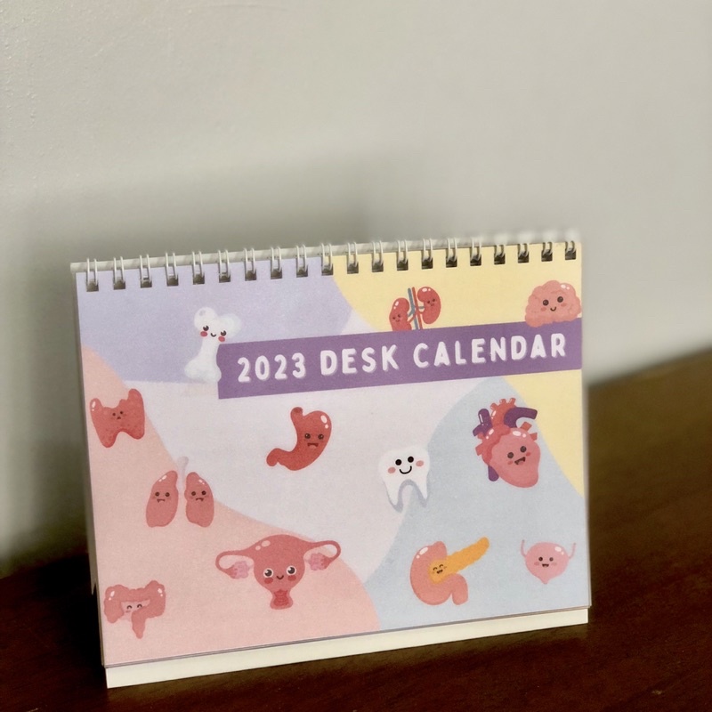 Kawaii Anatomy desk calendar 2023 | Shopee Philippines