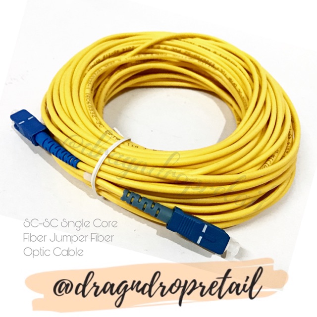 Fiber Optic Cable (for PLDT) SC/PC-SC/PC Sngle Core Fiber Jumper ...