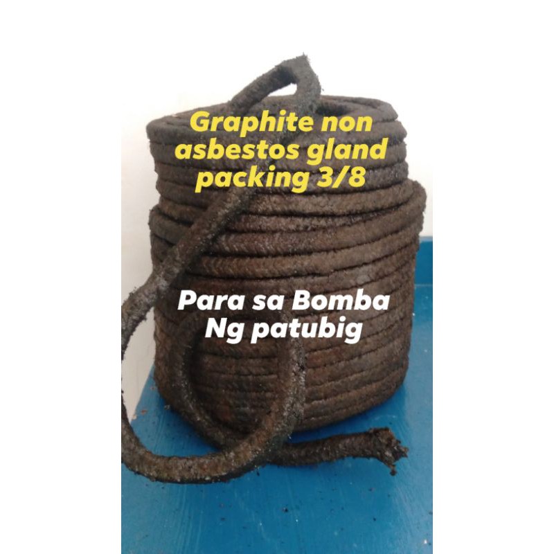 GRAPHITE NON ASBESTOS GLAND PACKING 3/8" SOLD IN 2FT/3FT/4FT/5FT/6FT ...