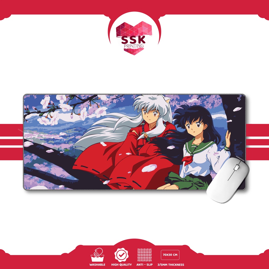 Inuyasha Anime Extended Mousepads | Deskmat | Gaming | Long Mousepad ...