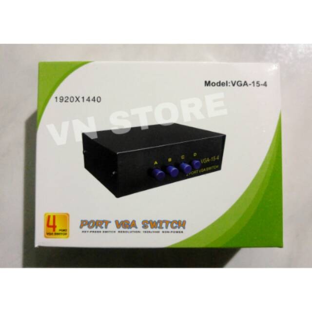 Vga switch 4 port Multiplier vga Display | Shopee Philippines