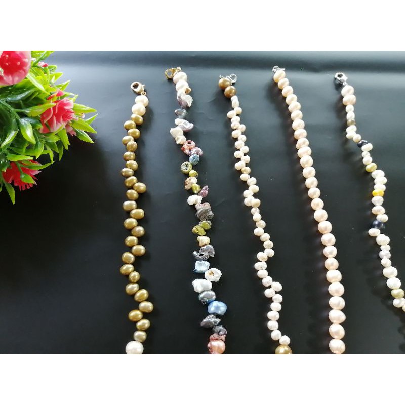 Genuine lombok plain full pearl mask connector LONG AS MORE 21CM ...