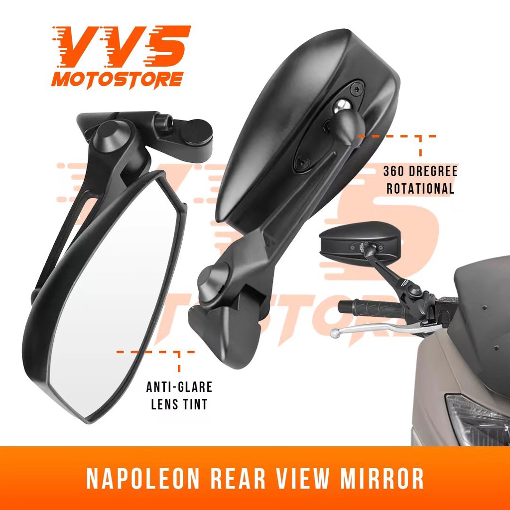 MHR Side Mirror Adjustable WHite Lens Universal Made IN Thailand ...
