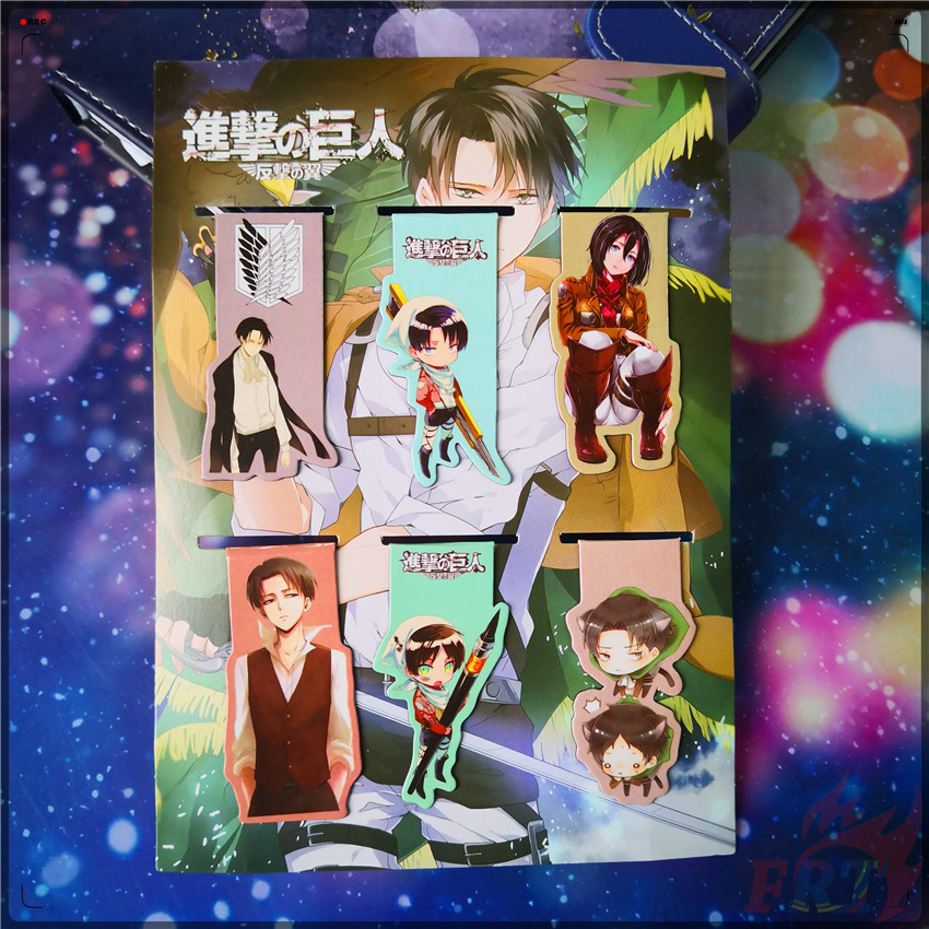 Attack on Titan Series B - Anime Cartoon Magnetic Bookmarks 6Pcs/Set ...