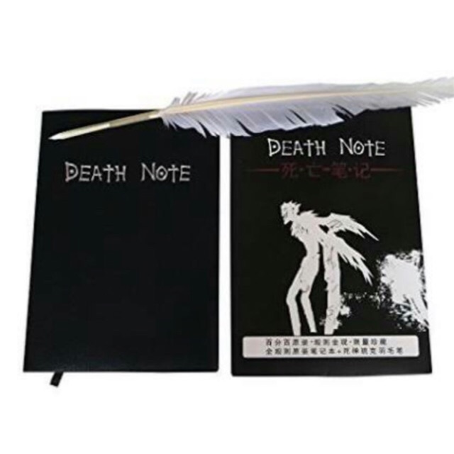 Anime Death Note Notebook & Feather Pen Book Japan Anime Journal ...