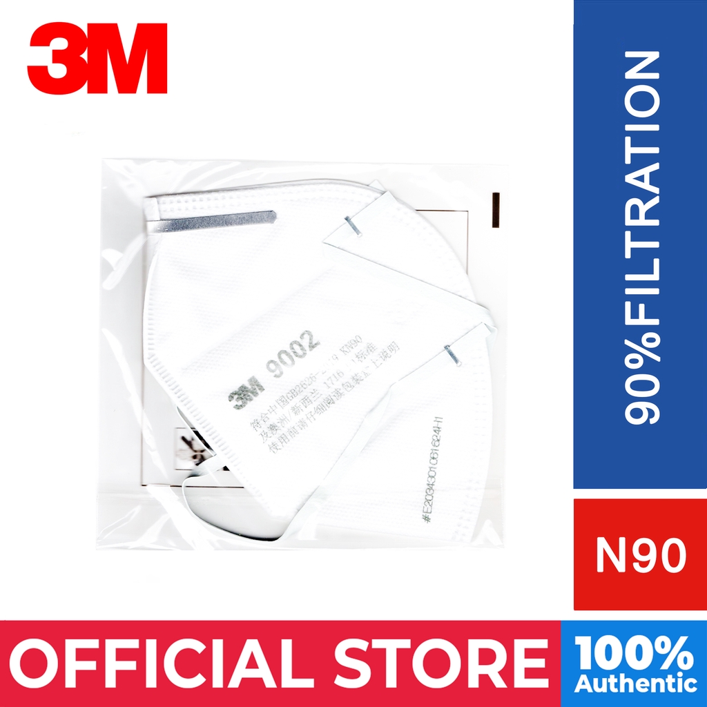 3M 9002 Respirator KN90 Face Mask 1's | Shopee Philippines