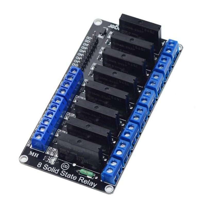 5V Relay 8 Channel OMRON SSR Low Level Solid State Relay Module 250V 2A For Arduino | Shopee ...