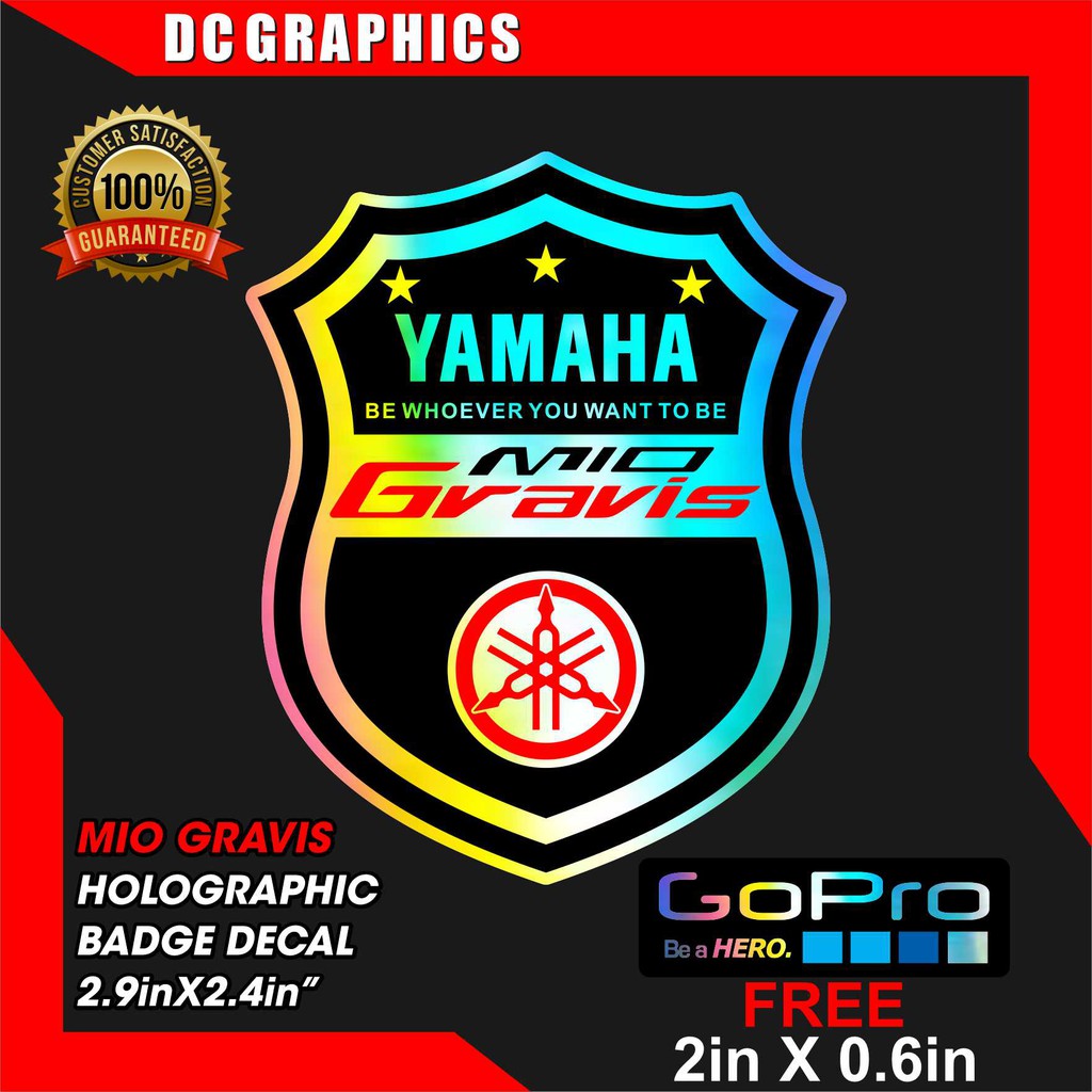 MIO GRAVIS HOLOGRAPHIC BADGE STICKER | Shopee Philippines
