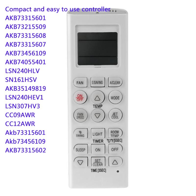 LG Air Conditioner Remote Control AKB73315601 KTLG007 AKB73456109 ...