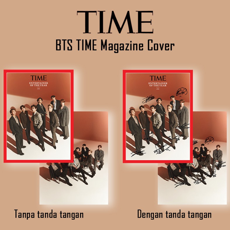Bts Time Magazine Cover A5 / A4 / A3 Print Poster | Shopee Philippines