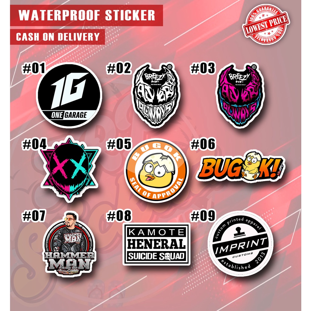 MotoVloggers, Evo, Team Graphitee, Team Katagumpay Stickers | Hologram ...