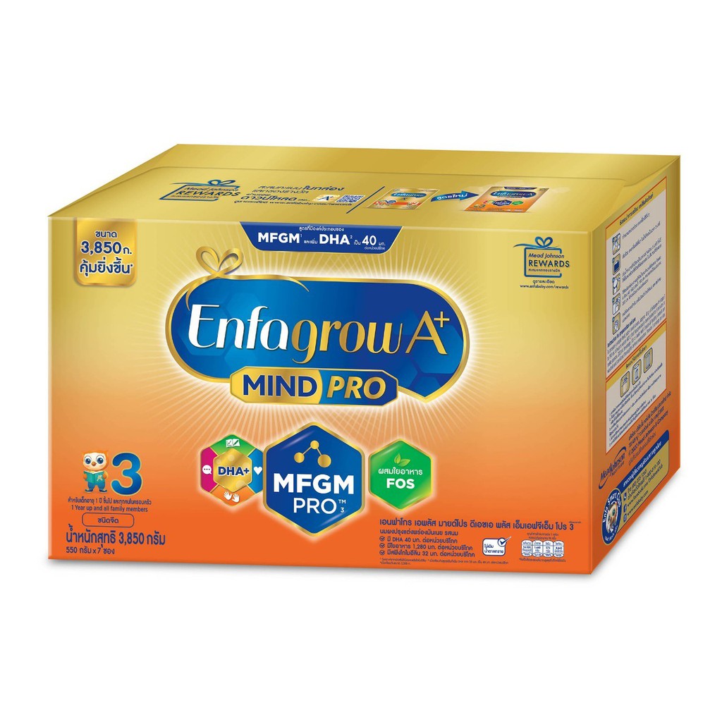 Enfagrow A + Formula 3 Size 2550 G New Look Tasteless 1 Box | Shopee ...