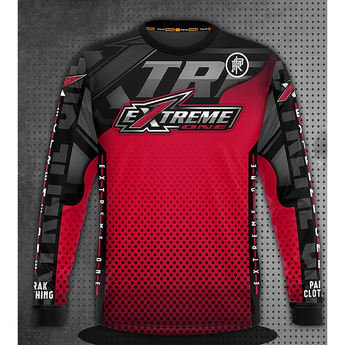 Extreme One Exclusive Riding Jersey Longsleeve RED | Shopee Philippines