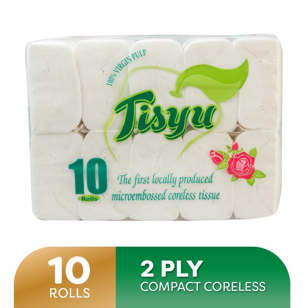 Tisyu Bathroom Tissue Coreless 2Ply 10Rolls | Shopee Philippines
