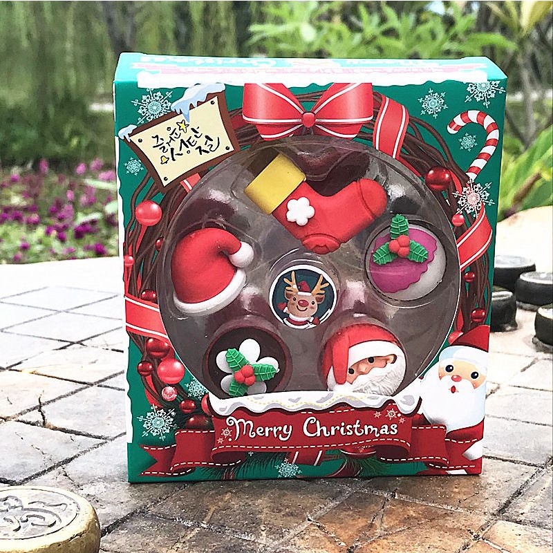 Christmas Stationery Eraser Carton Christmas Tree 圣诞礼物 | Shopee Philippines