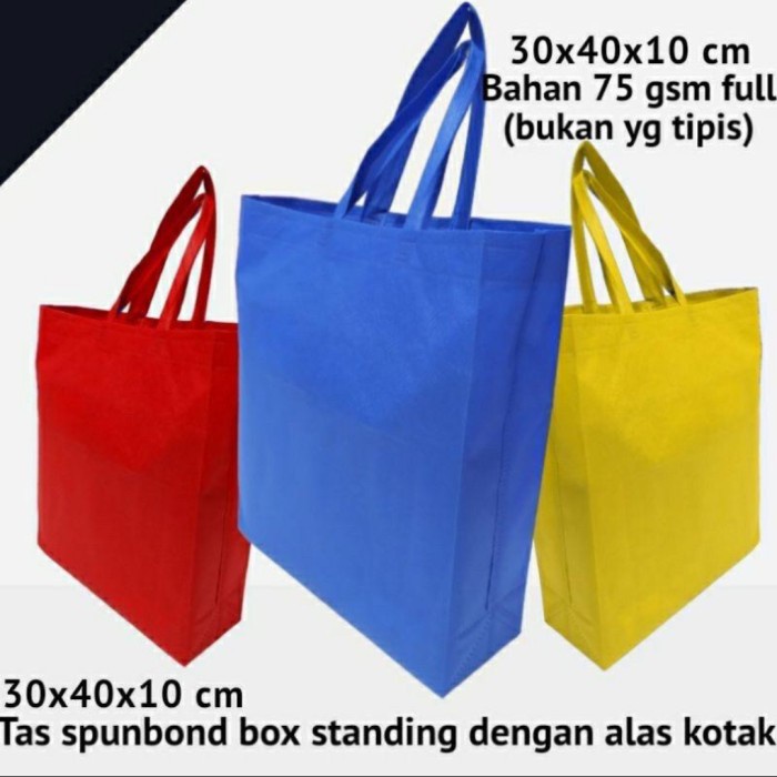 Spunbond Box Bag 30x40x10 cm Goodie Bag Plong Souvenir Hampers Box ...