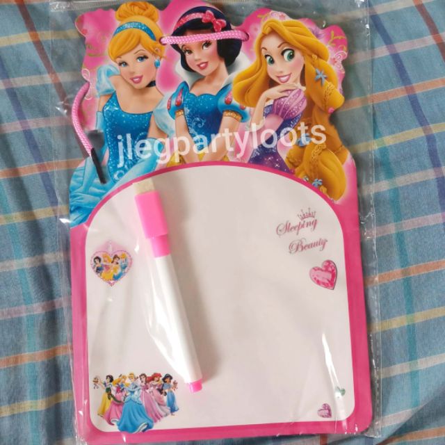 Disney Princess Whiteboard w/ marker Write Erase timetable lootbag ...
