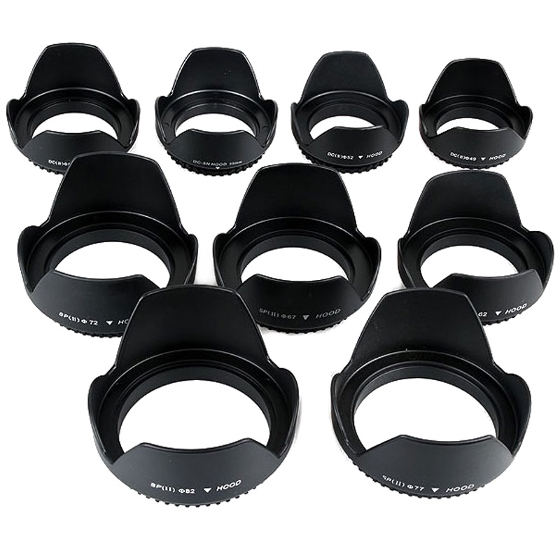 49 52 55 58 62 67 72 77 82mm Flower LENS HOOD for canon nikon lens | Shopee Philippines