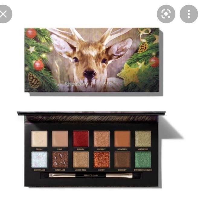 Perfect DIARY Eyeshadow Palette 12 Color RED PANDA Deer | Shopee ...