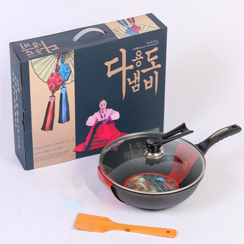 30cm/32cm Korean Pan non-stick pan Ceramic Wok cooking pot Pan Set ...