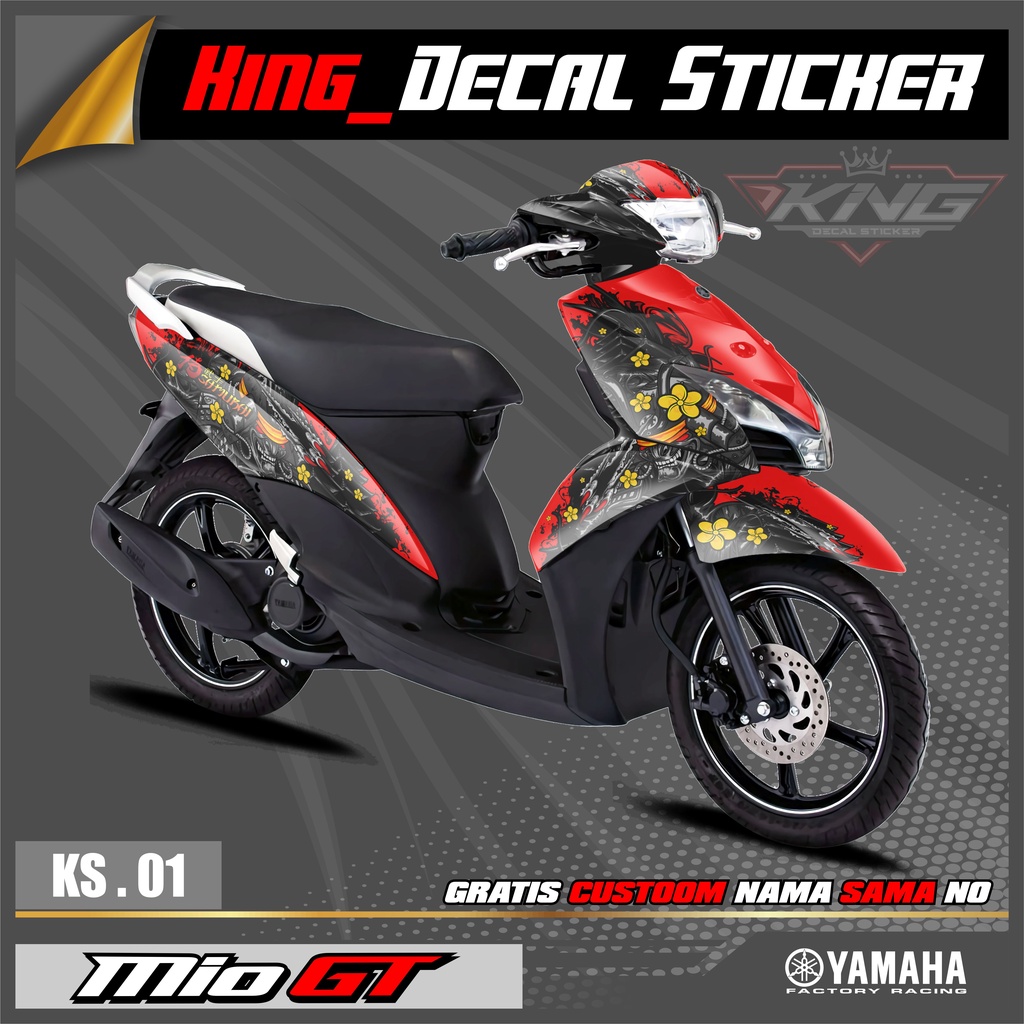 Decal Sticker Yamaha MIO GT Full Body - Decal Sticker Striping ...