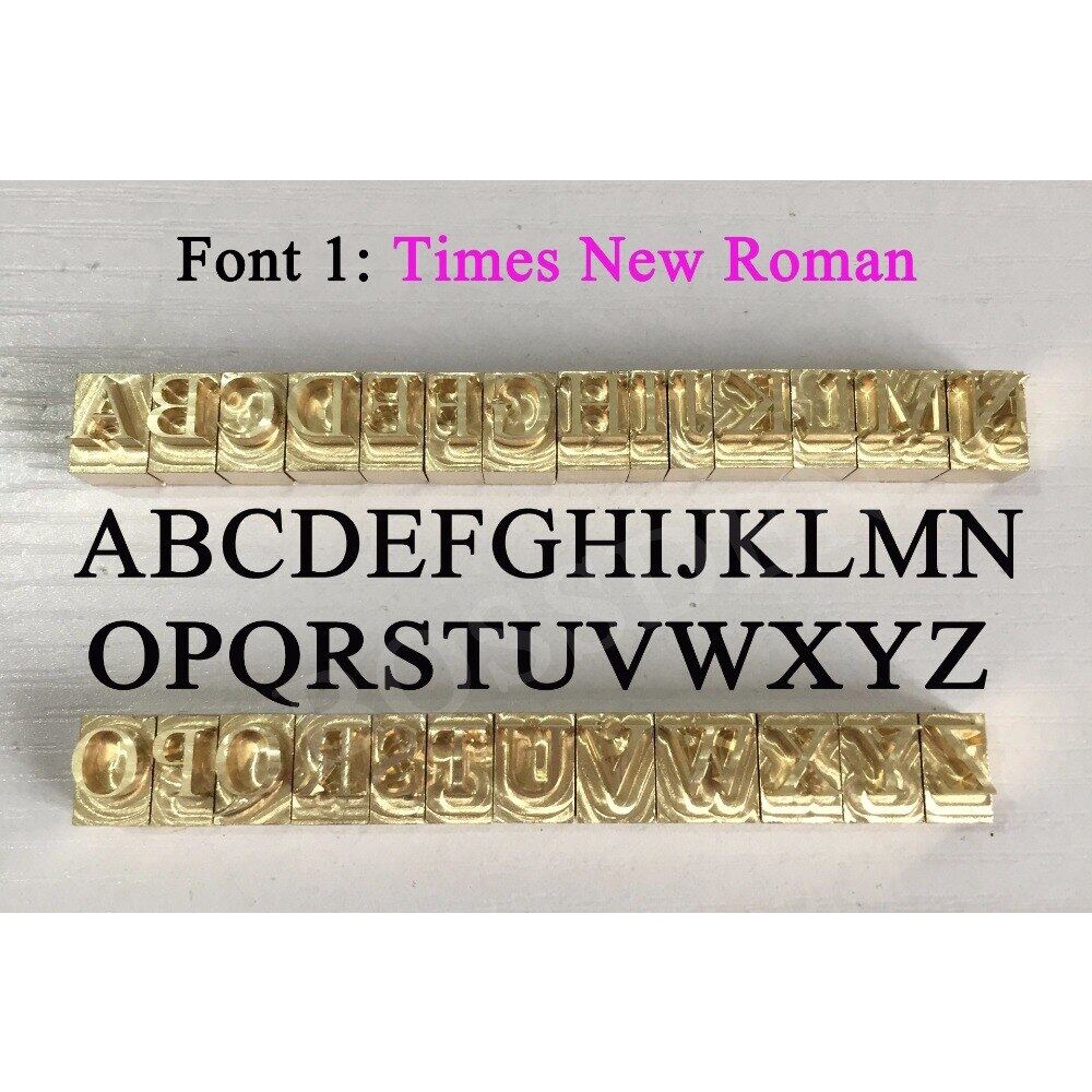 Bossden Foil Stamp Brass Letters Die Cut Mold Copper Alphabet For ...